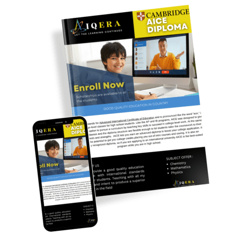 AICE Diploma for High School Students | iQEra